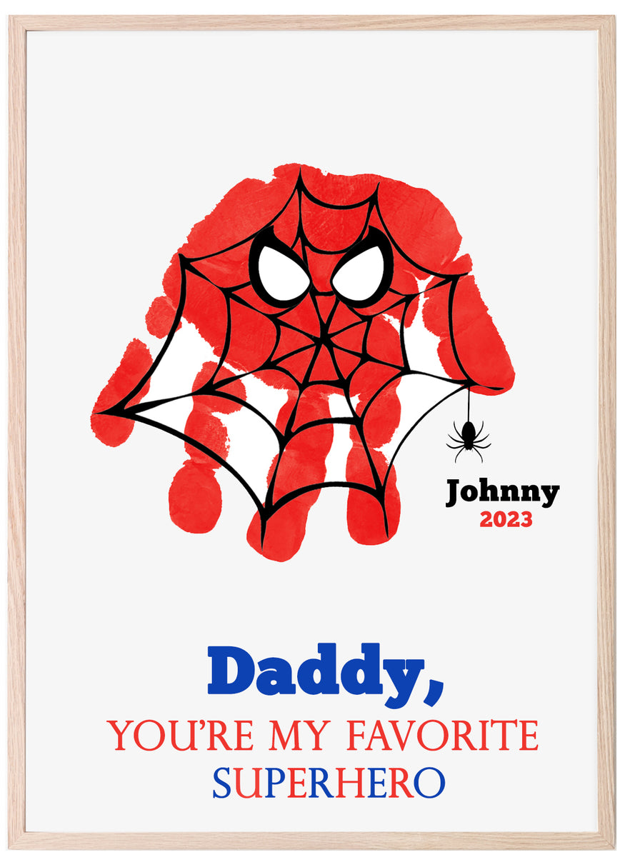 Spiderman Handprint Wall Art – Forever Prints